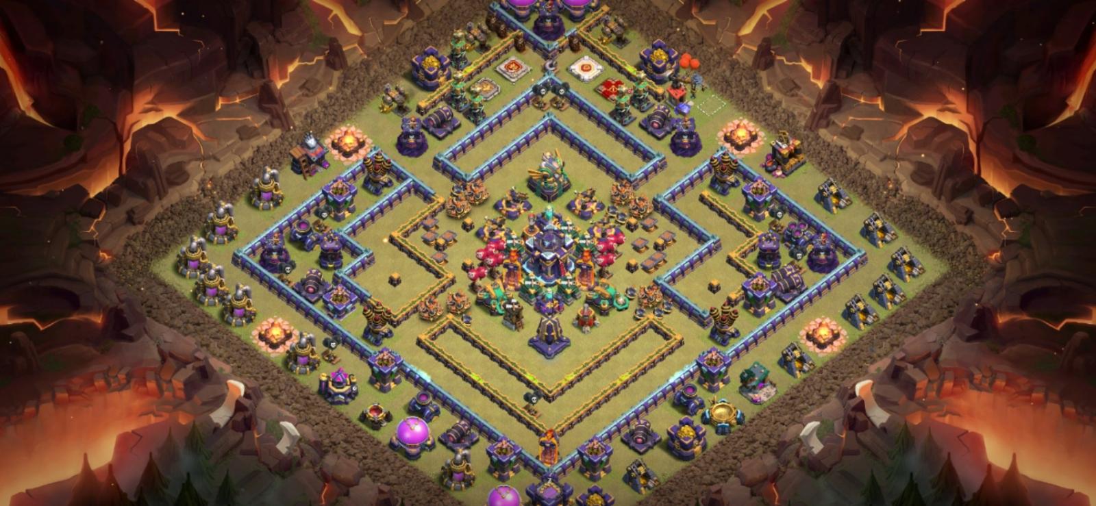 Base TH15 Troll 1 Sao Tàng Hình Nhà Chính Leo Rank 5k7 Huyền Thoại Clash of clans
